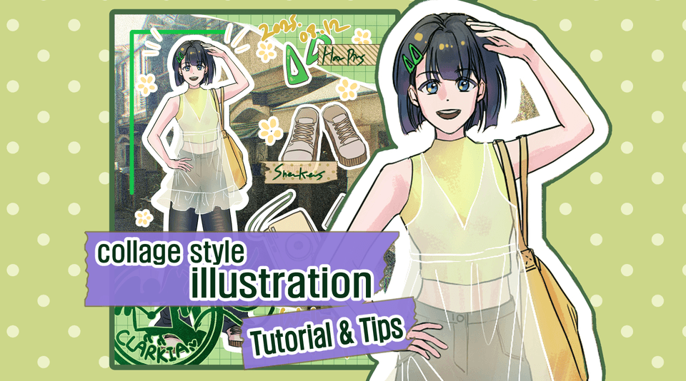 Tutorial e Dicas para Desenhar uma Ilustração em Colagem por CLARKIA ...