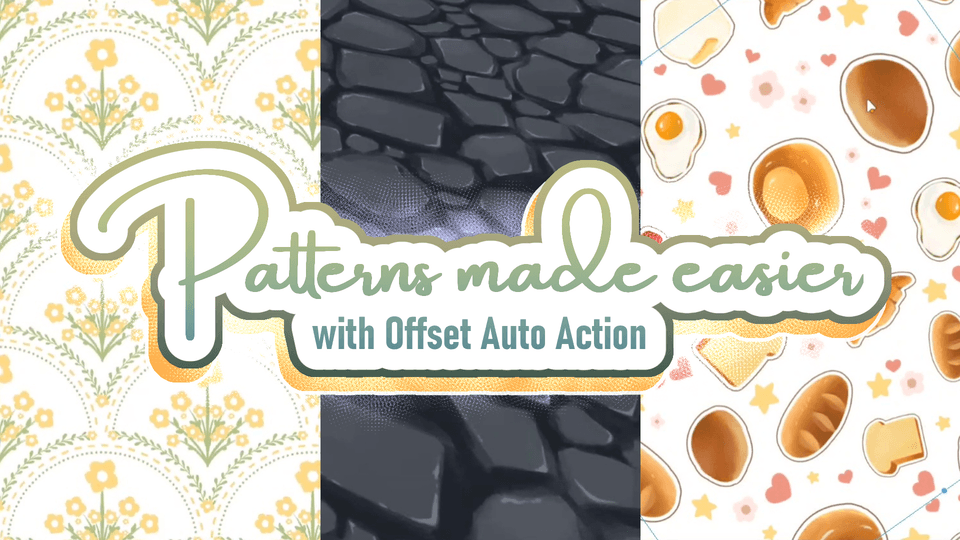 Patterns made easier | Offset Auto Action by 101057 - Make better art ...