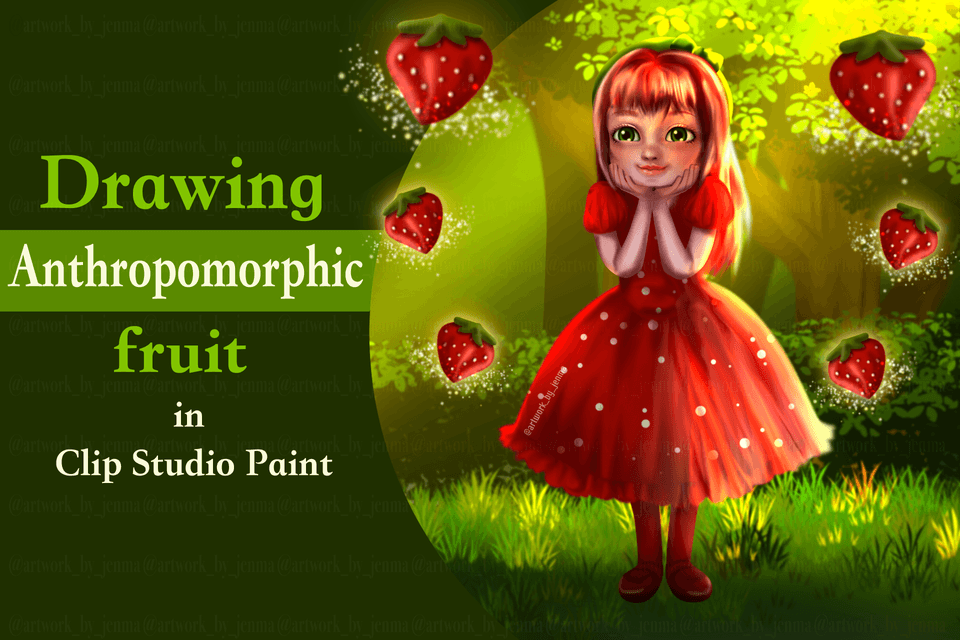 Drawing anthropomorphic fruit by Jenma - Make better art | CLIP STUDIO TIPS