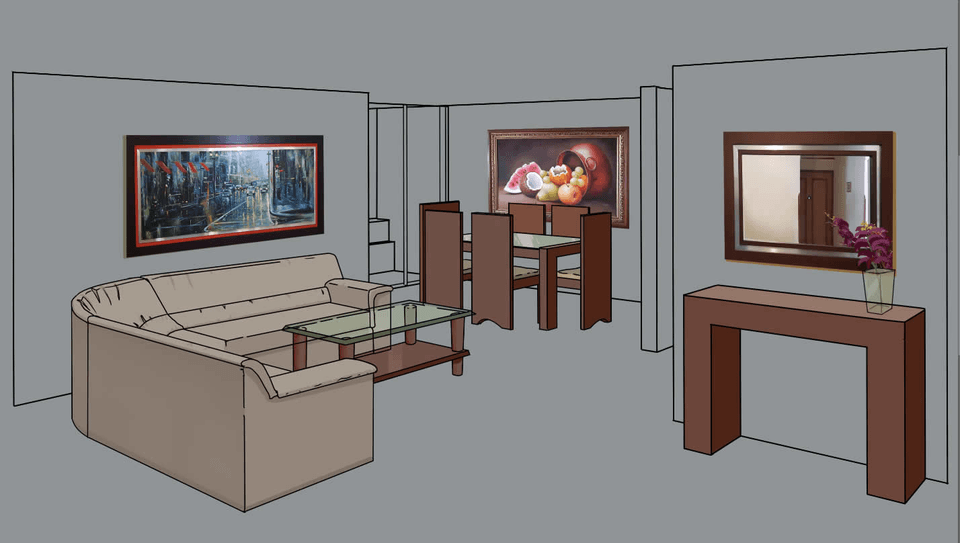 Two-Point Perspective Perspective Elevation Method by Manleonardo ...
