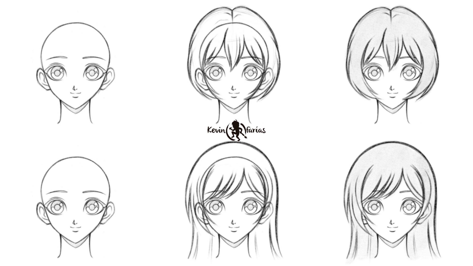 How To Draw Cartoon Girl Hair