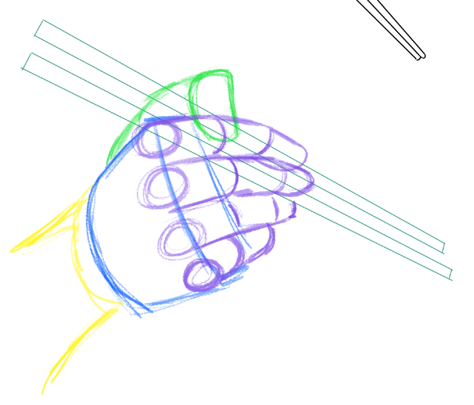 How To Draw A Hand Holding A Knife