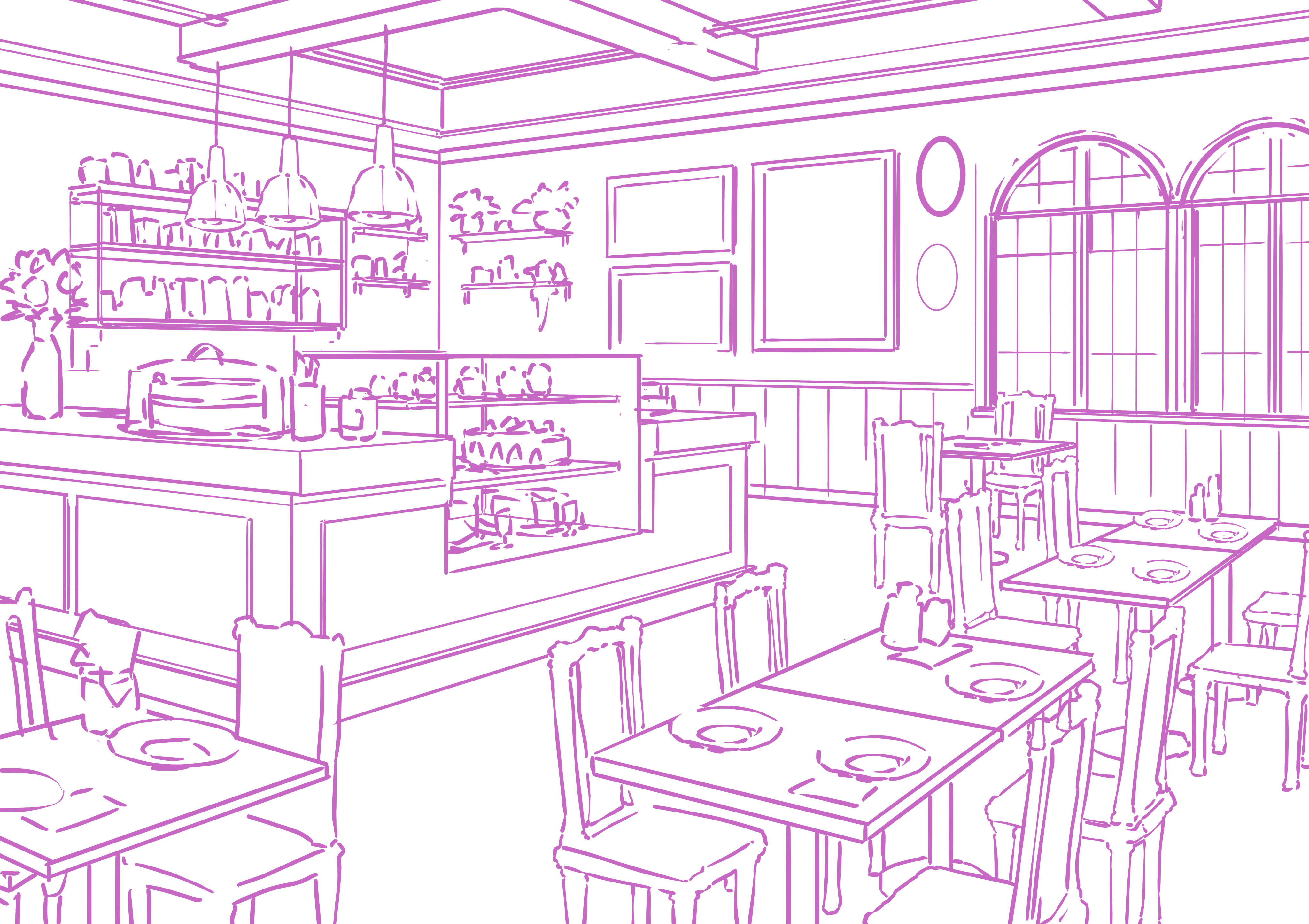 How to draw a warm decor in perspective? by Plushelisa - Make better ...