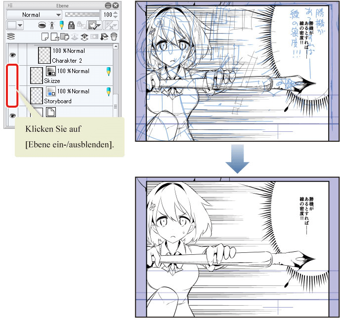 „Monochrome Manga-Anleitung [PRO/EX]“ #8: 8.Monochrome ausfüllen - CLIP ...