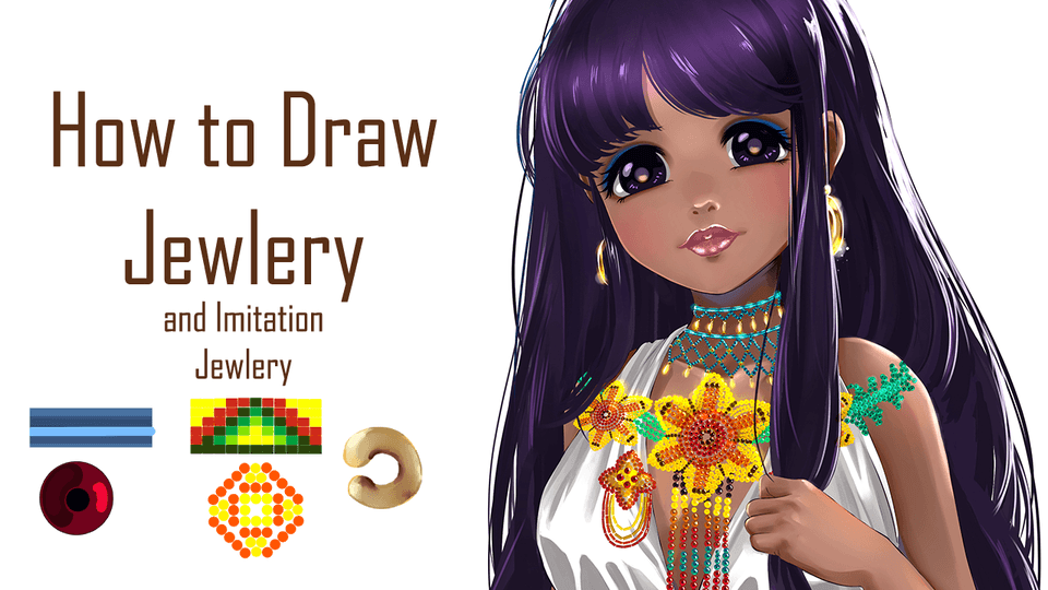 How to Draw Jewlery and Imitation Jewelry. por veritos - Tutoriales en ...