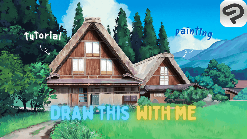 如何繪製和為日本風景背景動漫上色 「繪圖教學 #8」 by Ikhwalriza - 繪圖小技巧 | CLIP STUDIO TIPS