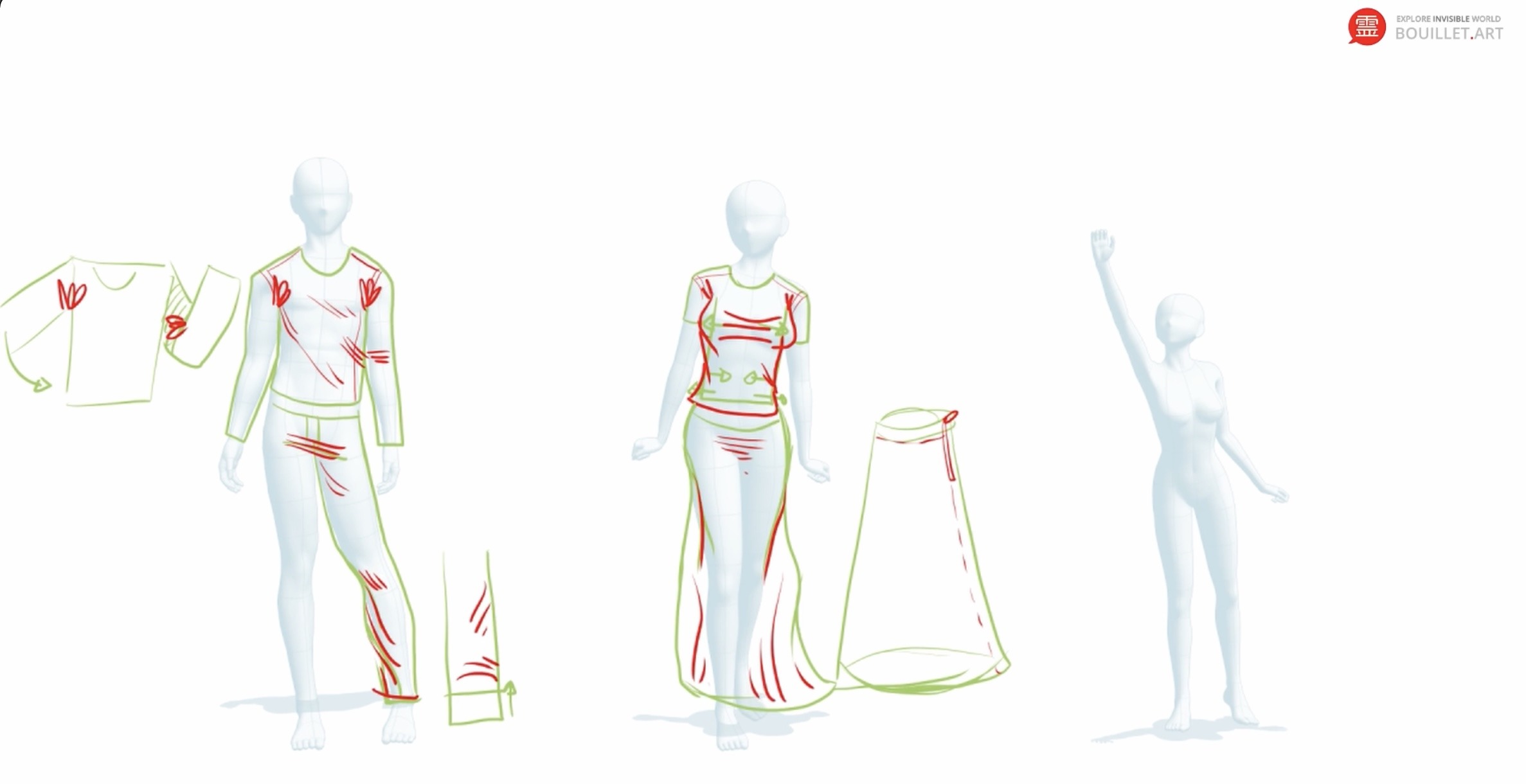 Fashion Design Mannequin Drawing