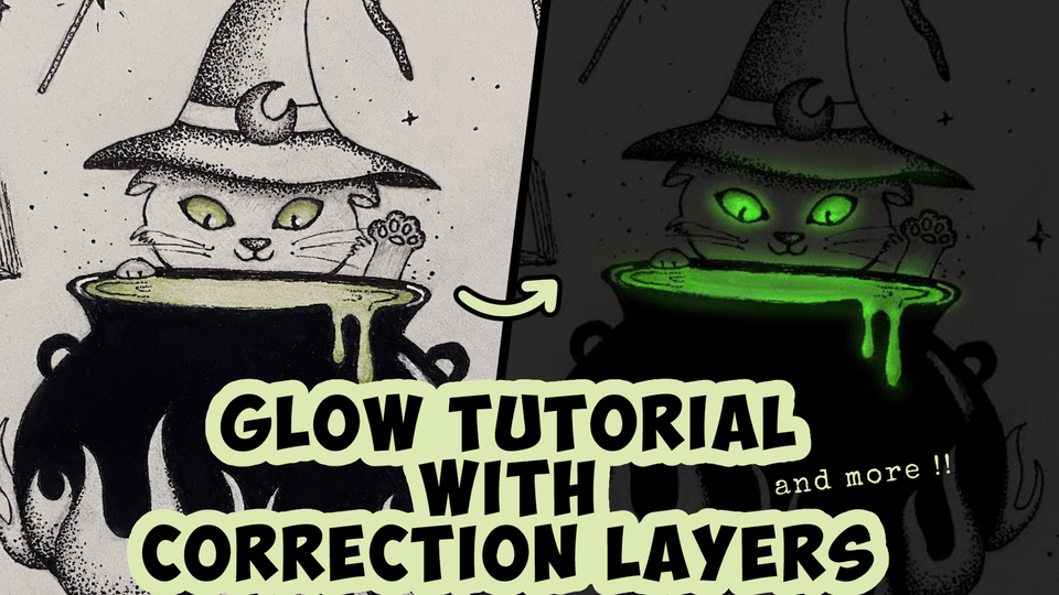 GLOW TUTORIAL using CORRECTION LAYERS by Beanpots - Make better art ...