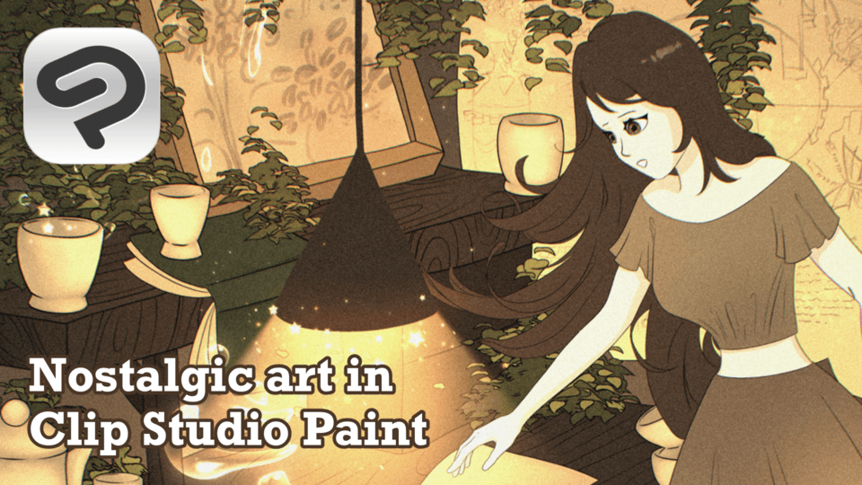 How to draw nostalgic scenery and landscapes in CSP by ViktoriaStudio ...