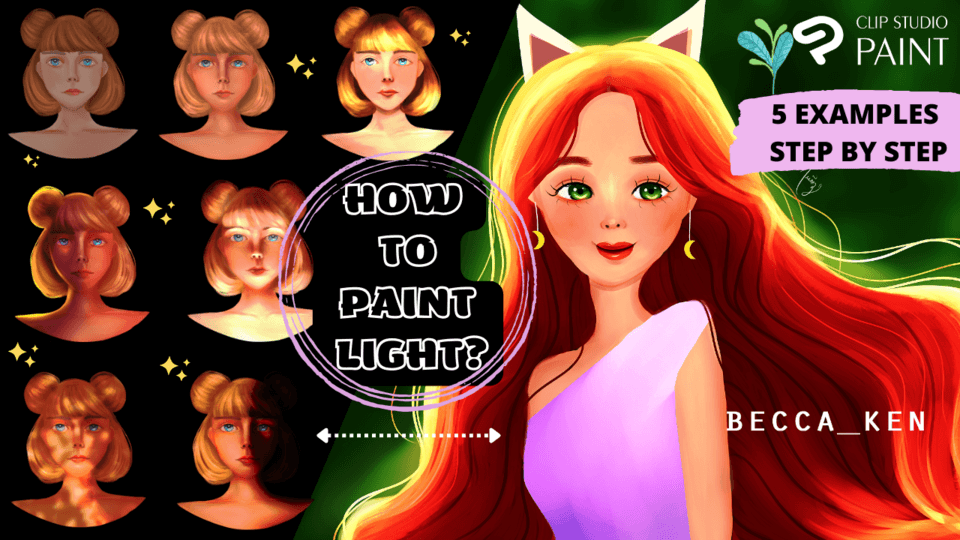 How to paint light? 5 examples step by step. by becca_ken - Make better ...
