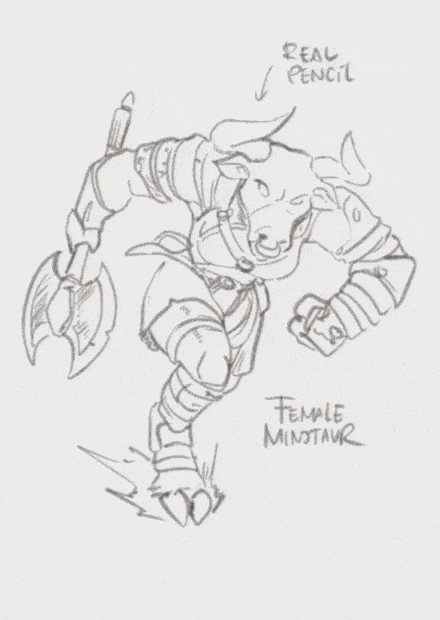 Minotaur Drawing Tutorial