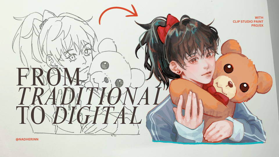 Extract Your Traditional Line Art Into DIGITAL! (CSP Tablet) by ...