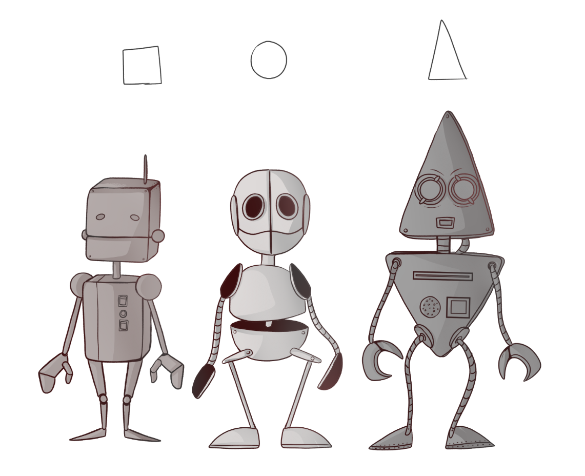 Simple 3d Robot Drawing