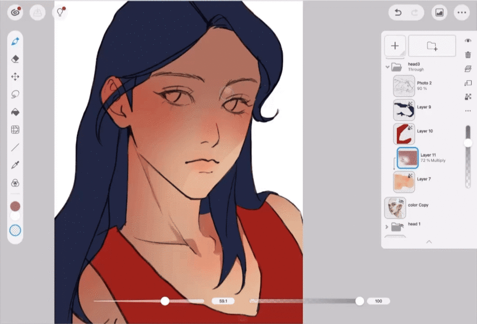 Mastering Skin Tones: Tips & Step-by-Step Process (Tablet) by nadherinn - Make better art | CLIP ...