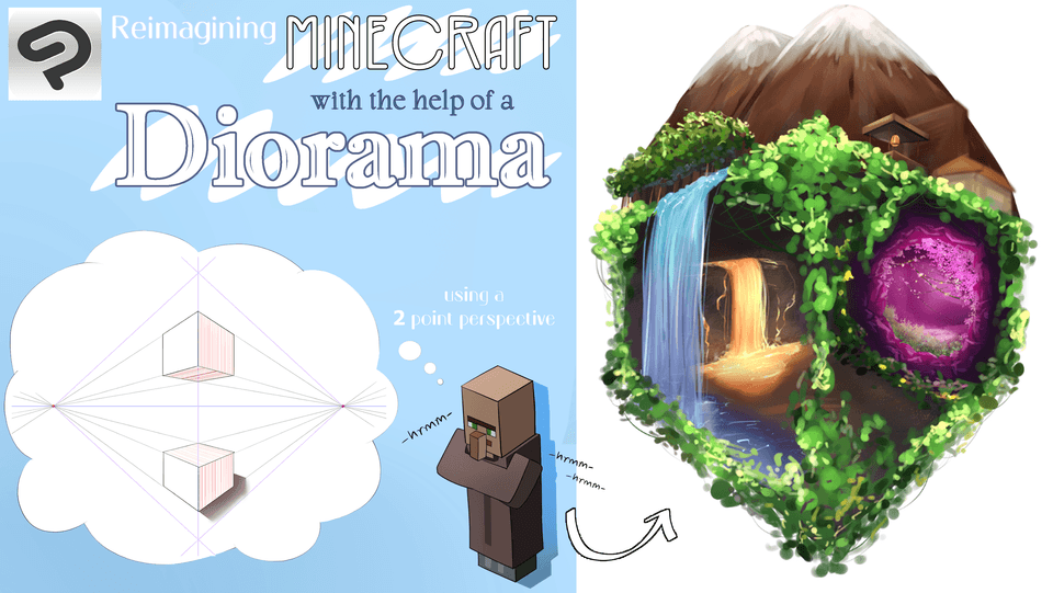 Reimaginando MINECRAFT com a ajuda de um Diorama!! por hanabi02 ...