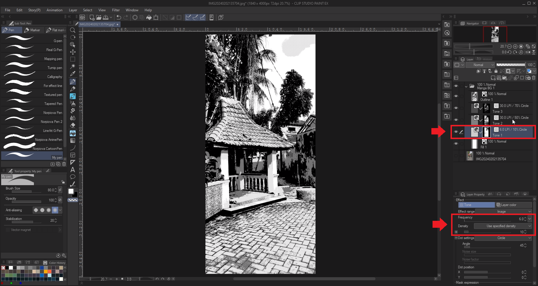 Tons Manga Photoshop