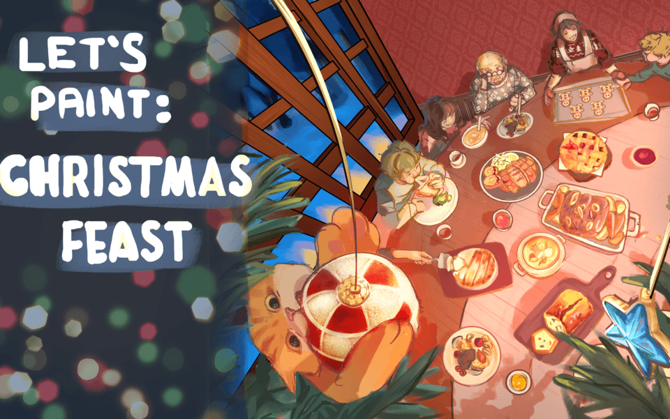 Drawing a Christmas Feast! by Goldish - Make better art | CLIP STUDIO TIPS