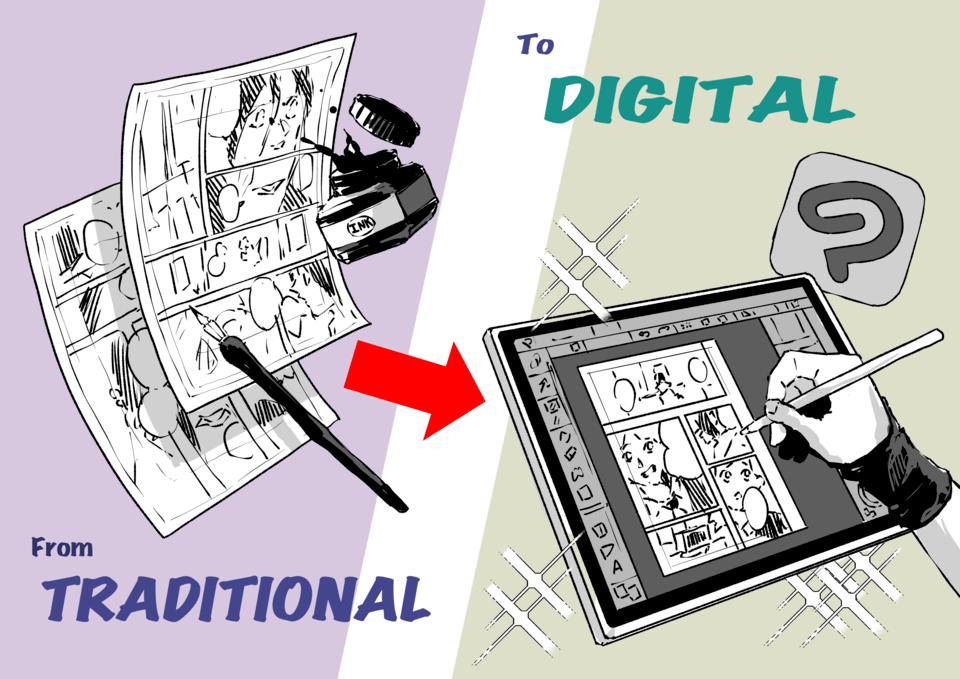 How to transition from traditional manga to digital manga? by ...