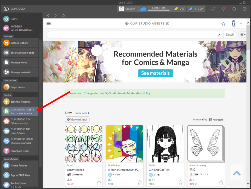 Downloading and Installing Assets by LizStaley - Make better art | CLIP ...