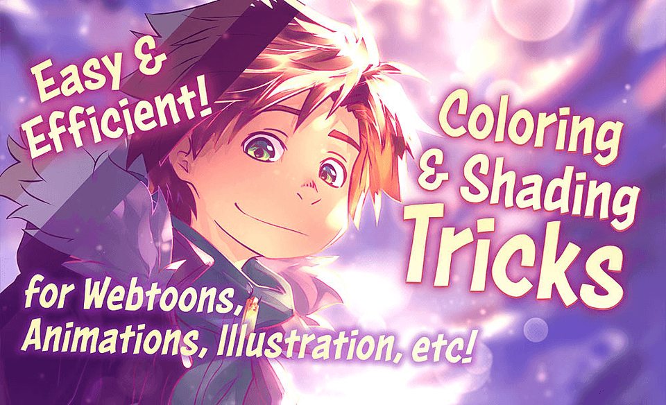 The Coolest COLORING & SHADING TRICKS for Webtoons! “Characters, Comics ...
