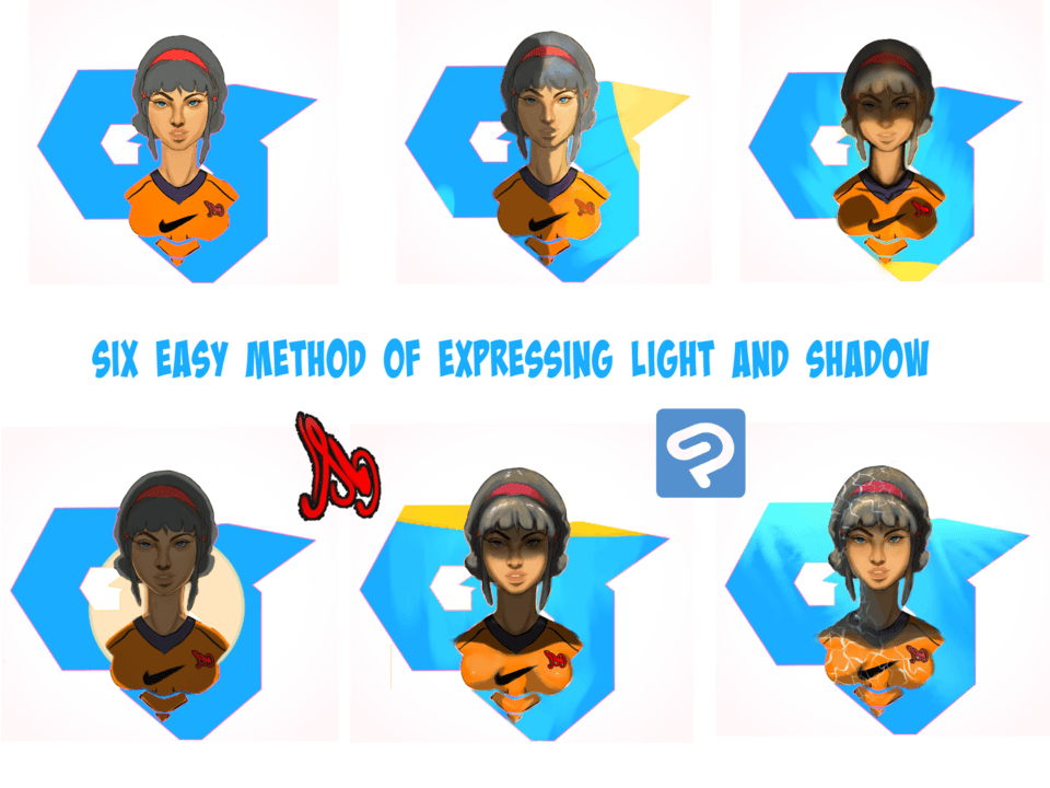 Easy method of light and shadow character by Adöv_art(⁠☆⁠ ⁠☆⁠) - Make ...