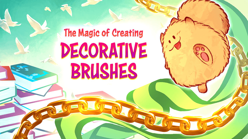 The Magic of Creating DECORATIVE BRUSHES EASILY 💫 “Epic Clip Studio ...