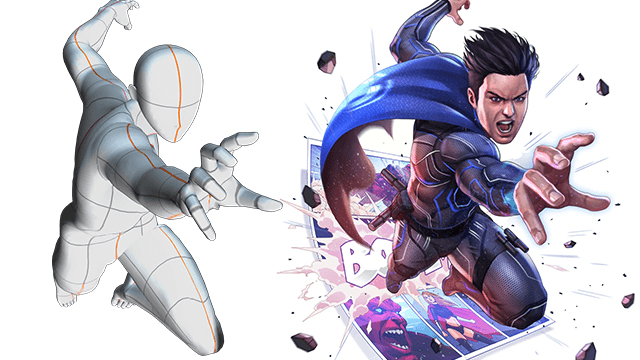 Using 3D Drawing Figures: Changing hand poses -Ver.2.0- “3D controls #4 ...