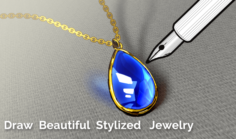How to draw pretty stylized jewelry for your comic & webtoon “Webtoon ...