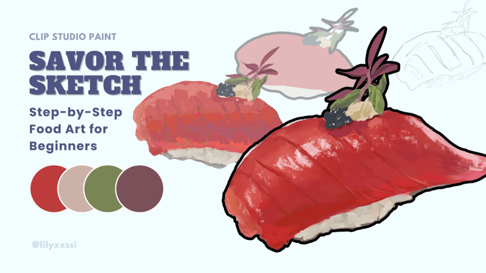 Drawing Delicious Food in Simple Mode by lilyxxssi - Make better art ...