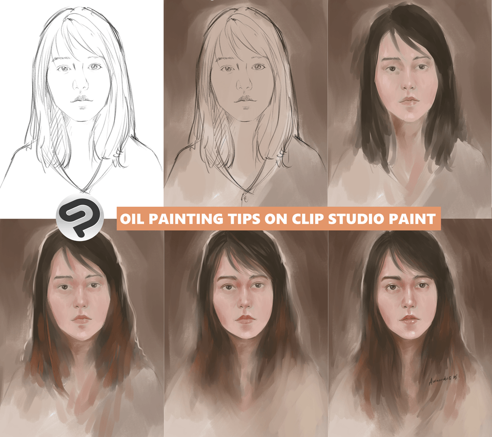 Oil Painting Tips on Clip Studio Paint “Traditional Style #3” by ...