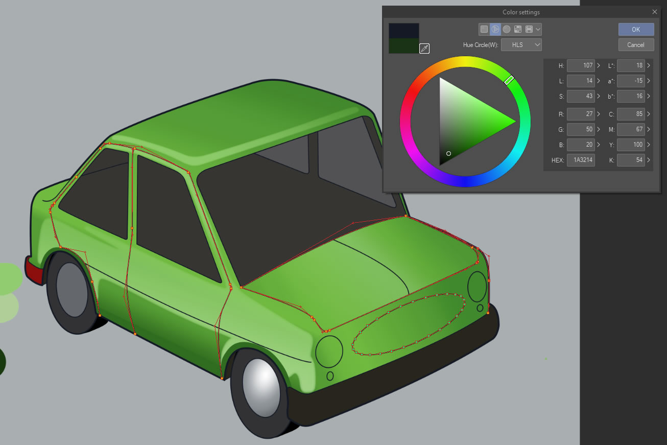 CARTOON CAR USING VECTORS AND GRADIENTS by Manleonardo - Make better ...
