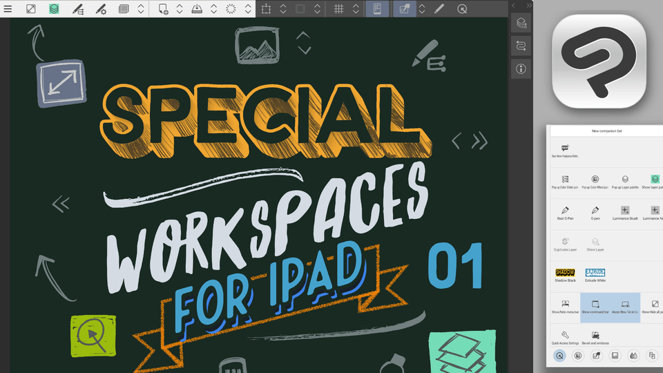 Special Workspaces for iPad by ED. - Make better art | CLIP STUDIO TIPS