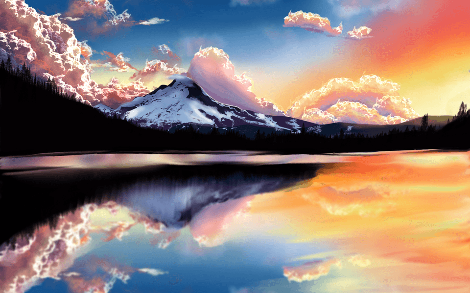 How to draw and color landscape “How to draw and color landscape #1” by ...