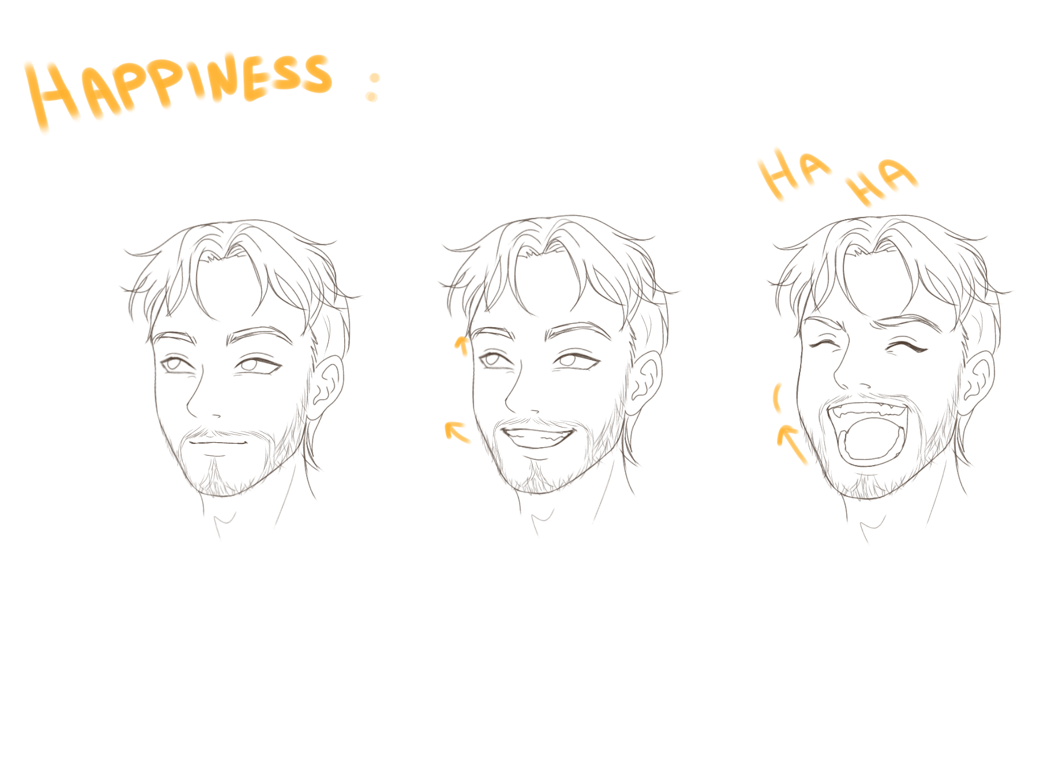 Hopeful Expression Drawing