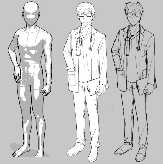 How To Draw Anime Boy Body With Clothes