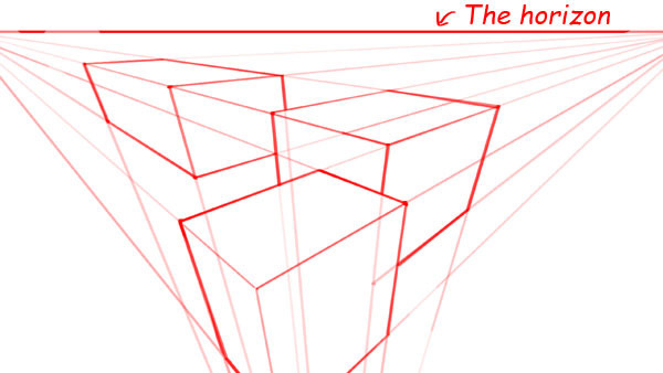 3 Point Perspective Drawing Birds Eye View