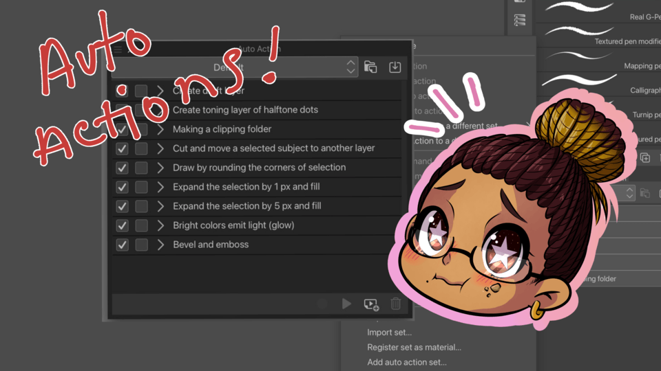 Getting Started with Auto Actions! by asha272 - Make better art | CLIP ...