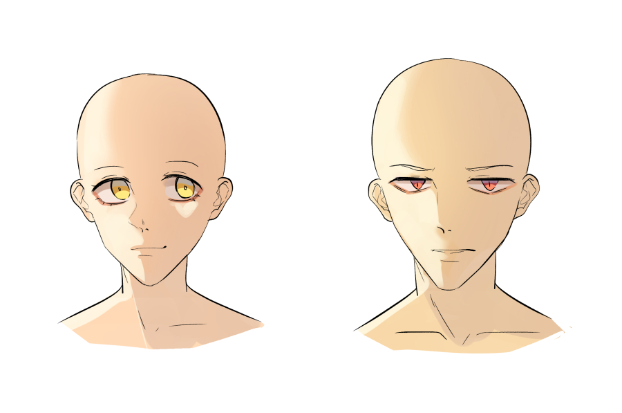 Anime Boy Base With Hair