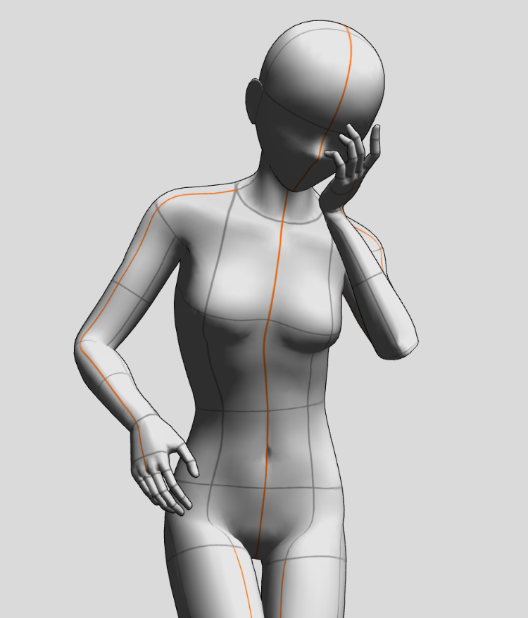 Imágenes De Referencia Femeninas Para Modelado 3d