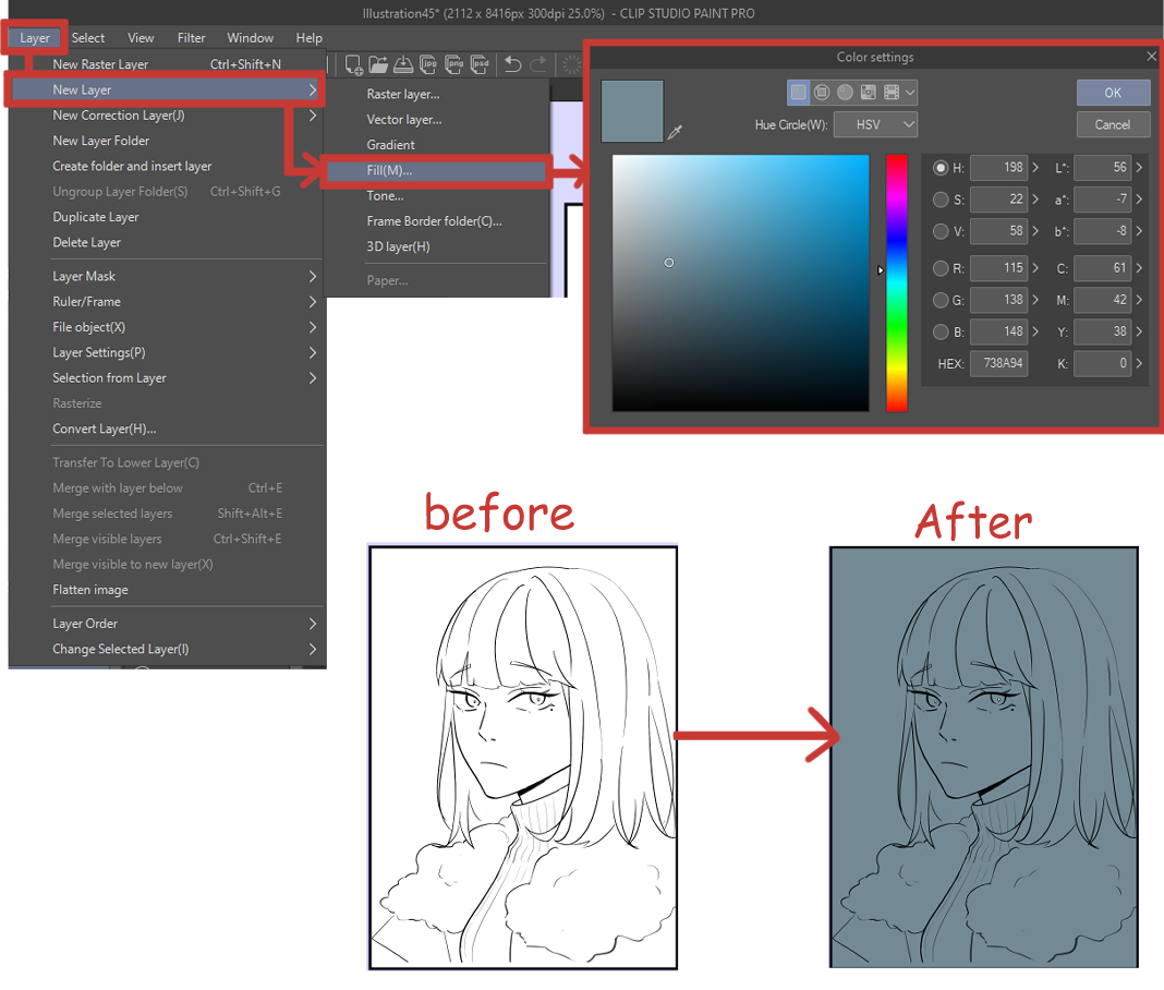 LAYER WORKFLOW FOR WEBTOON by Cyfuko - Make better art | CLIP STUDIO TIPS