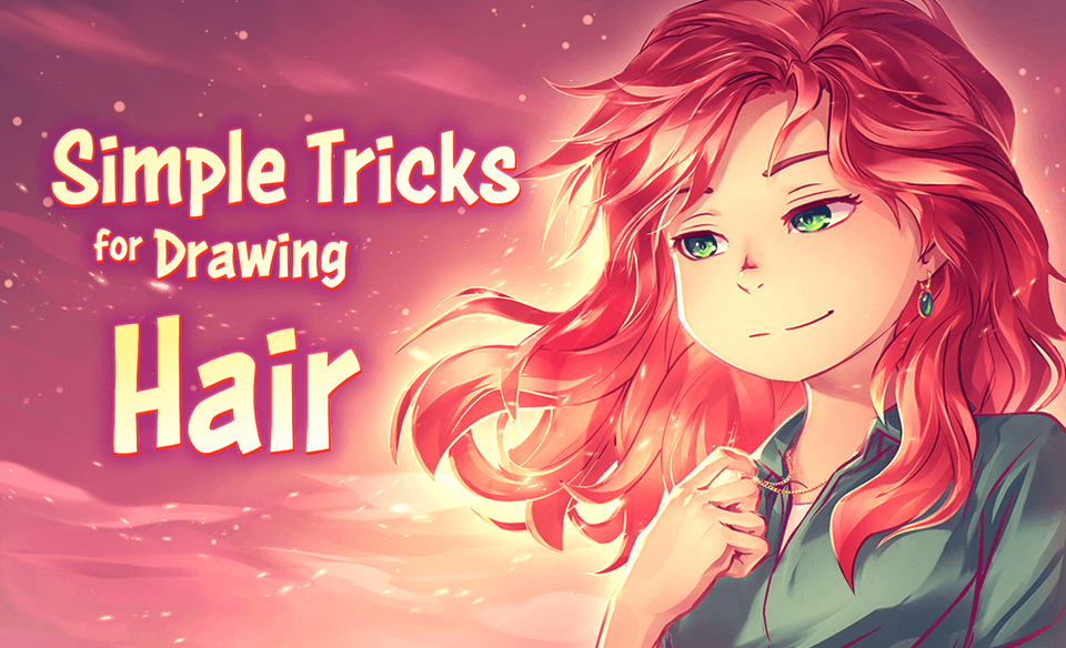 Simple Tricks for Drawing HAIR FAST & EASY 🦄 in Any Style “Characters ...