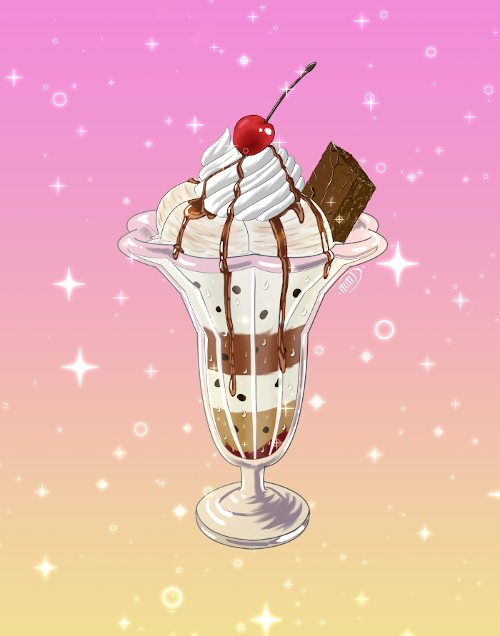 Anime Ice Cream Sundae
