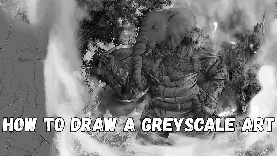How to draw a greyscale art by Nickolskiy - Make better art | CLIP ...