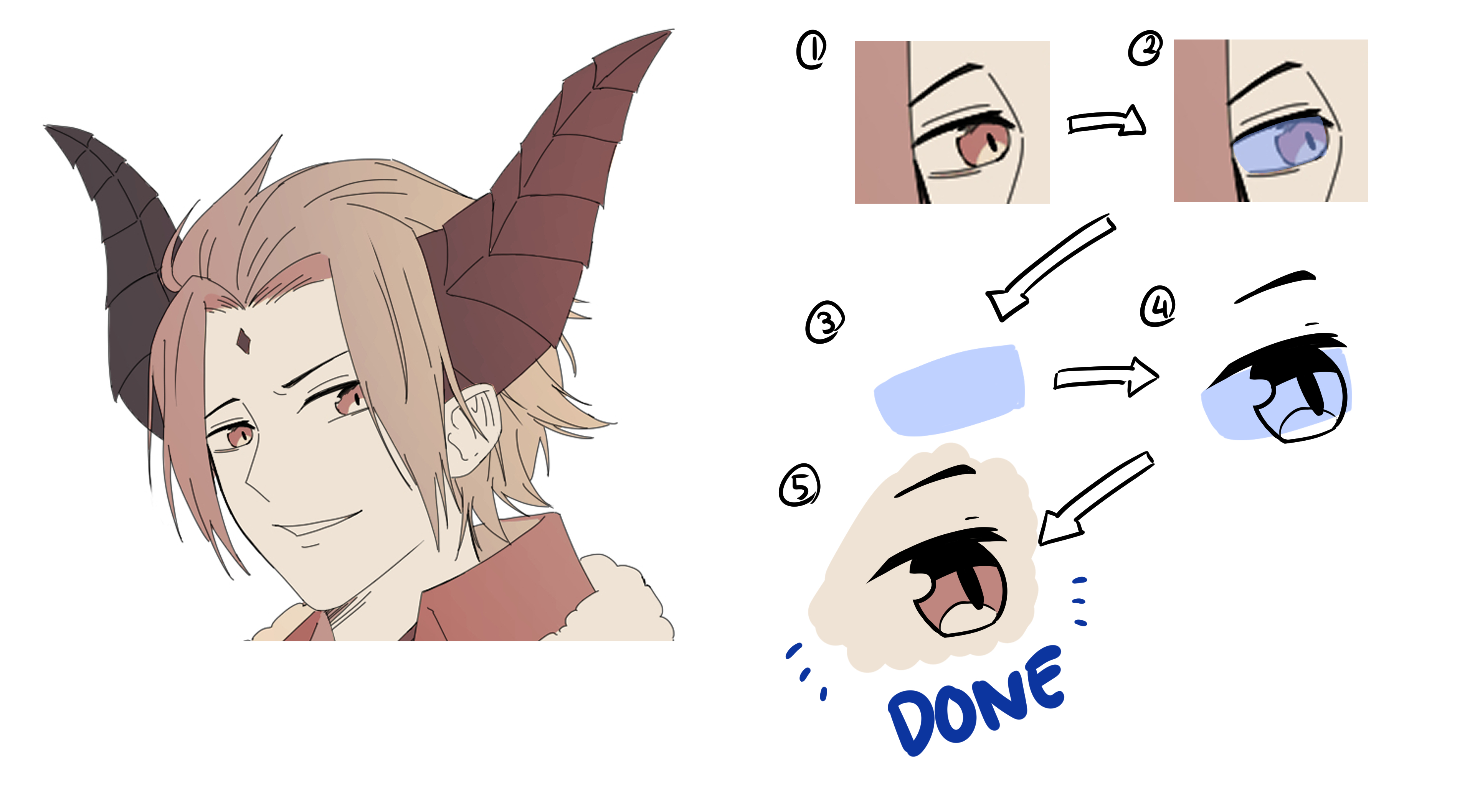 How To Draw Anime Horns