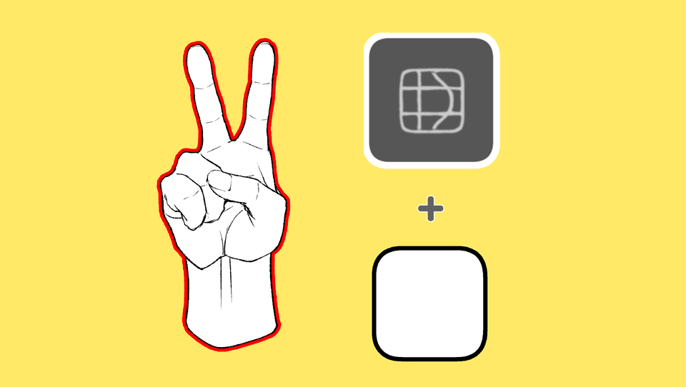 How to draw a rough hand using the distortion tool and edges “マンガの為の ...