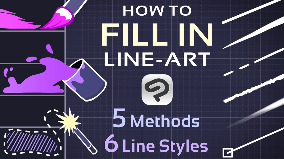 How To Fill In Your Line Art Tutorial Video By Mink tDR Make Better