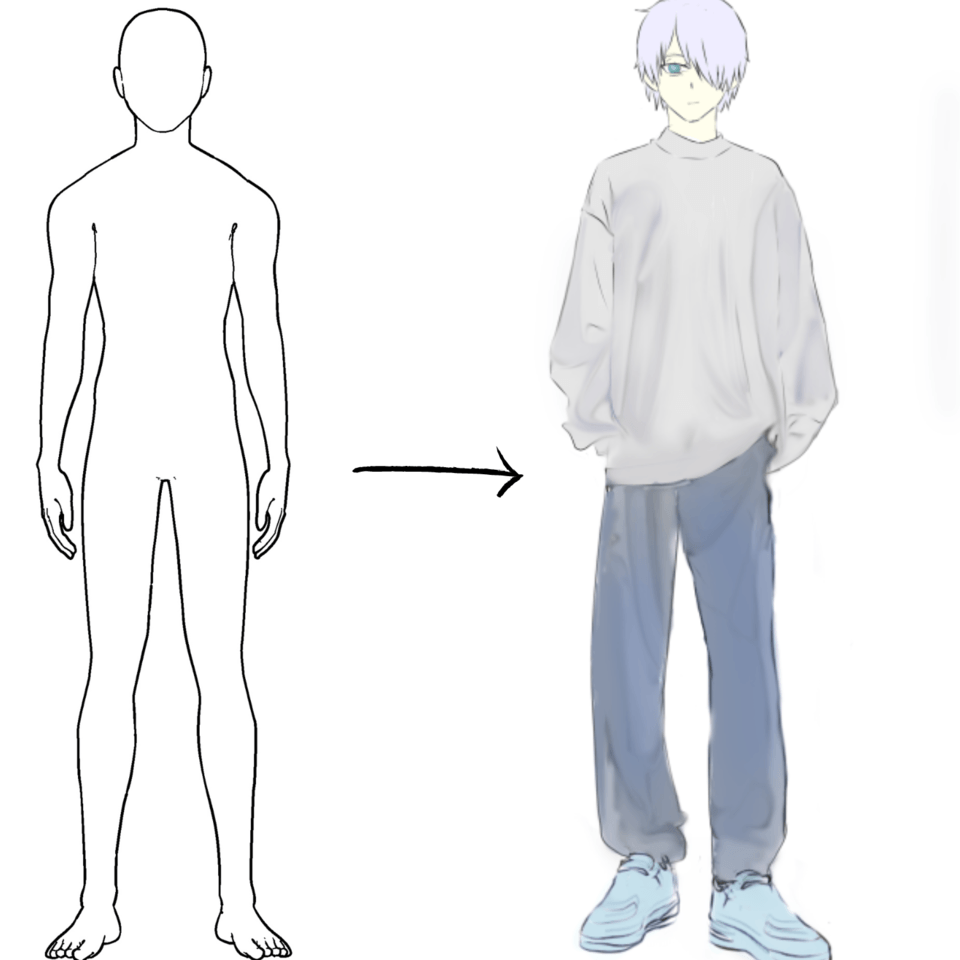 3D to line art without tracing for creating characters by littleswan26 ...