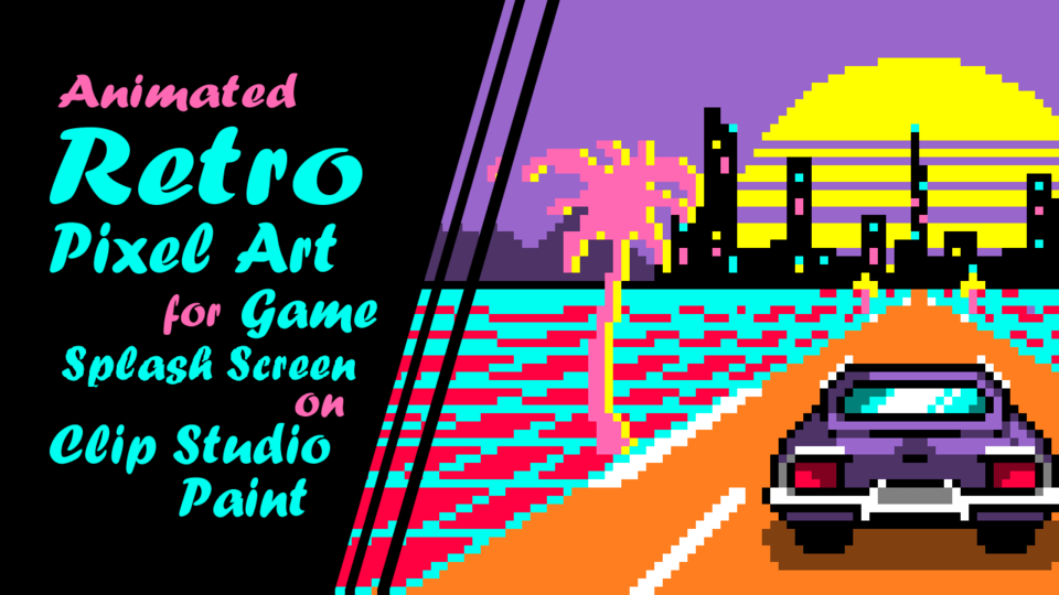 Animated Retro Pixel Art for Game Splash Screen “YouTube Video ...