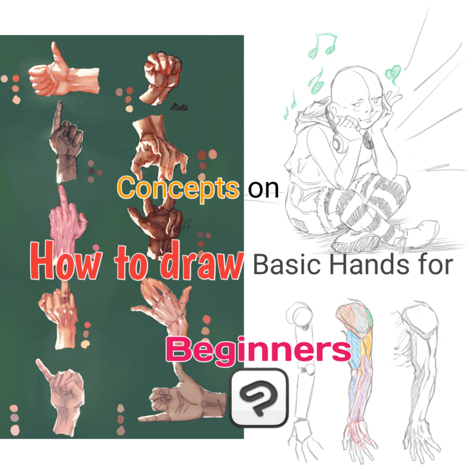 초보자를 위한 기본 손 그리는 방법에 대한 개념 by Adöv_art(⁠☆⁠ ⁠☆⁠) - 그림 그리는 요령 | CLIP ...