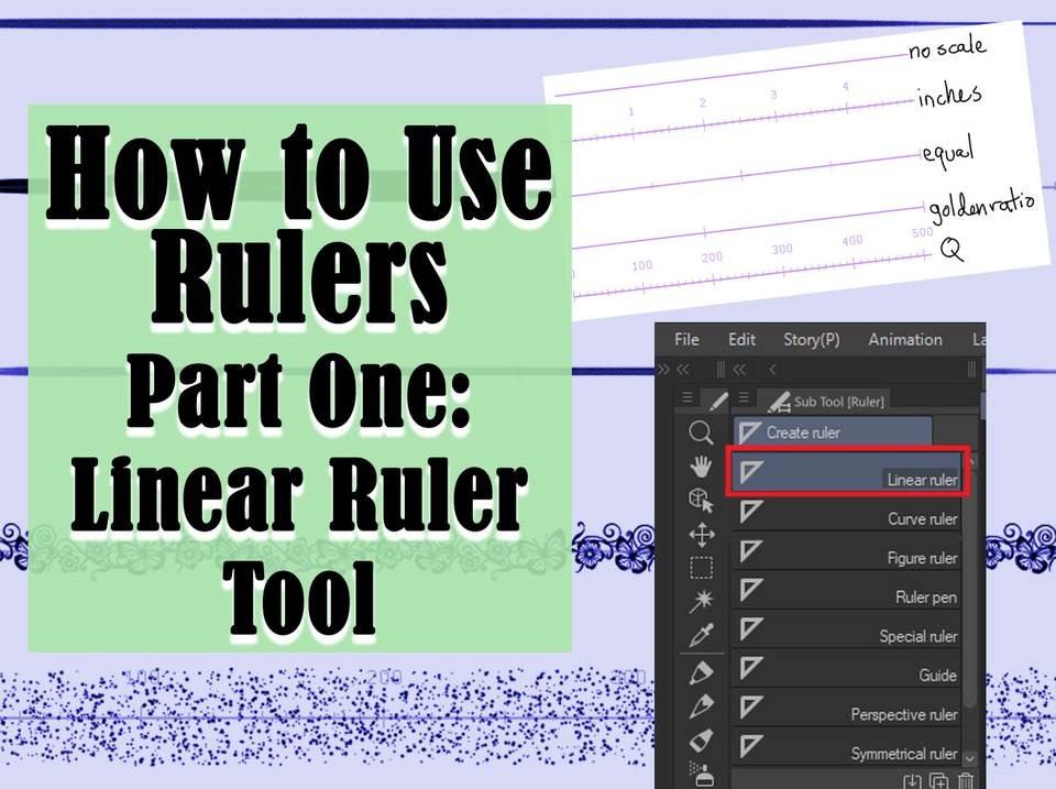 How To Use Rulers Part 1 Linear Ruler Tool How To Use Rulers 1 By